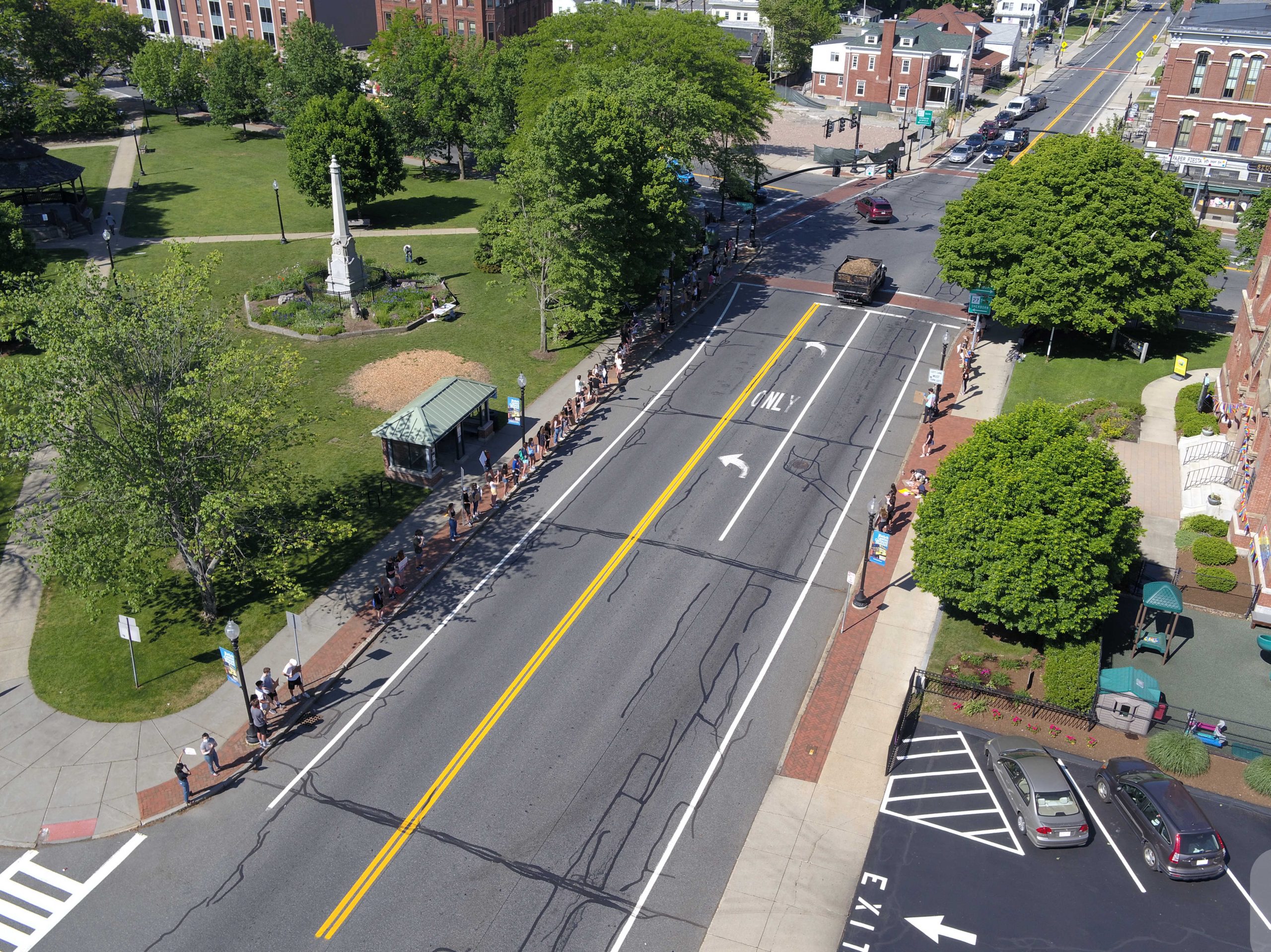 PHOTOS: Peaceful Protest In in Downtown Natick - Framingham Source