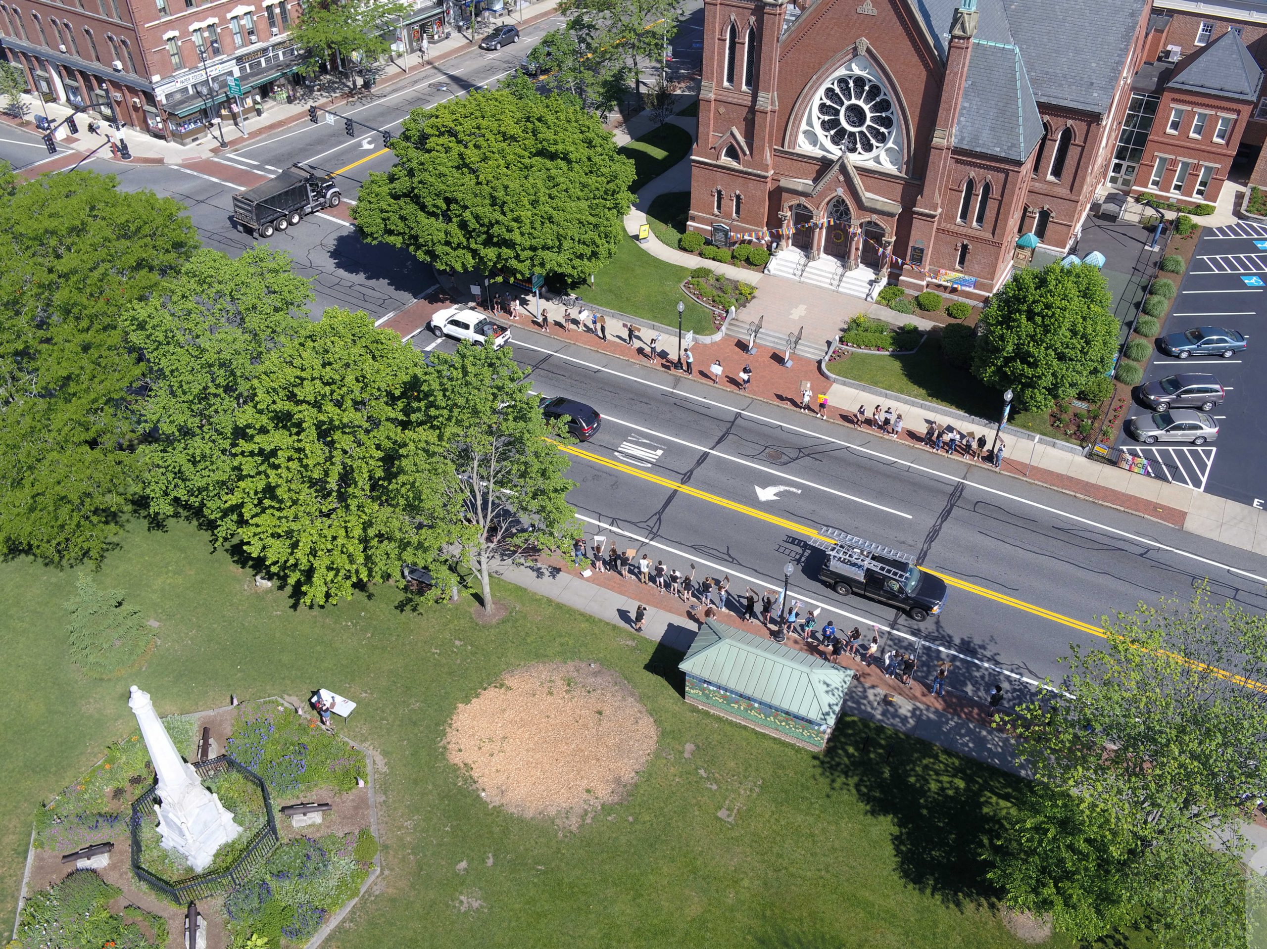 PHOTOS: Peaceful Protest In in Downtown Natick - Framingham Source
