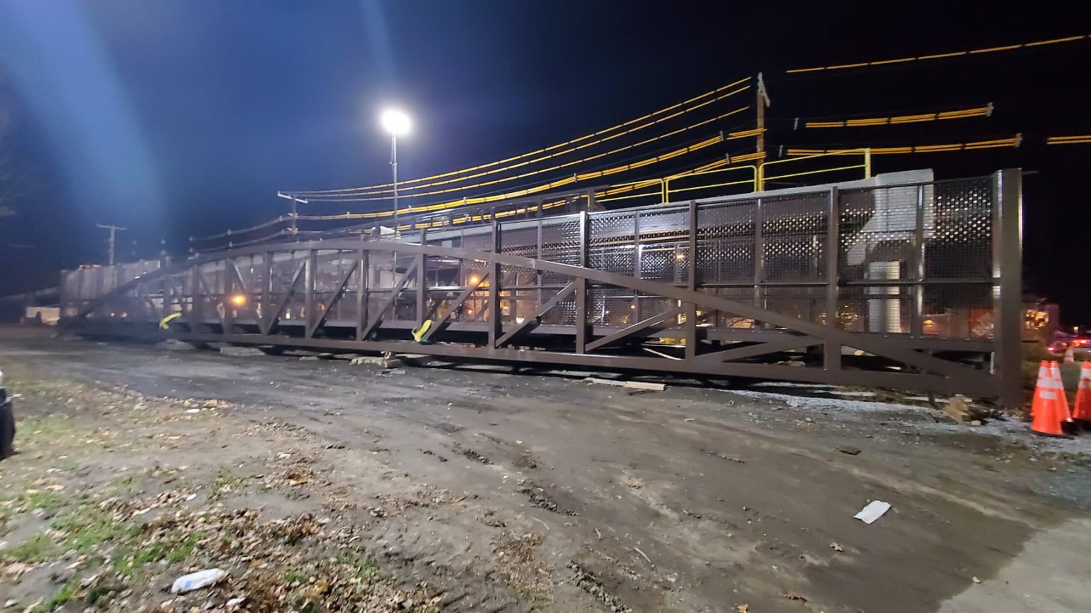 PHOTOS: Cochituate Rail Trail Bridge Installed Over Route 30 ...