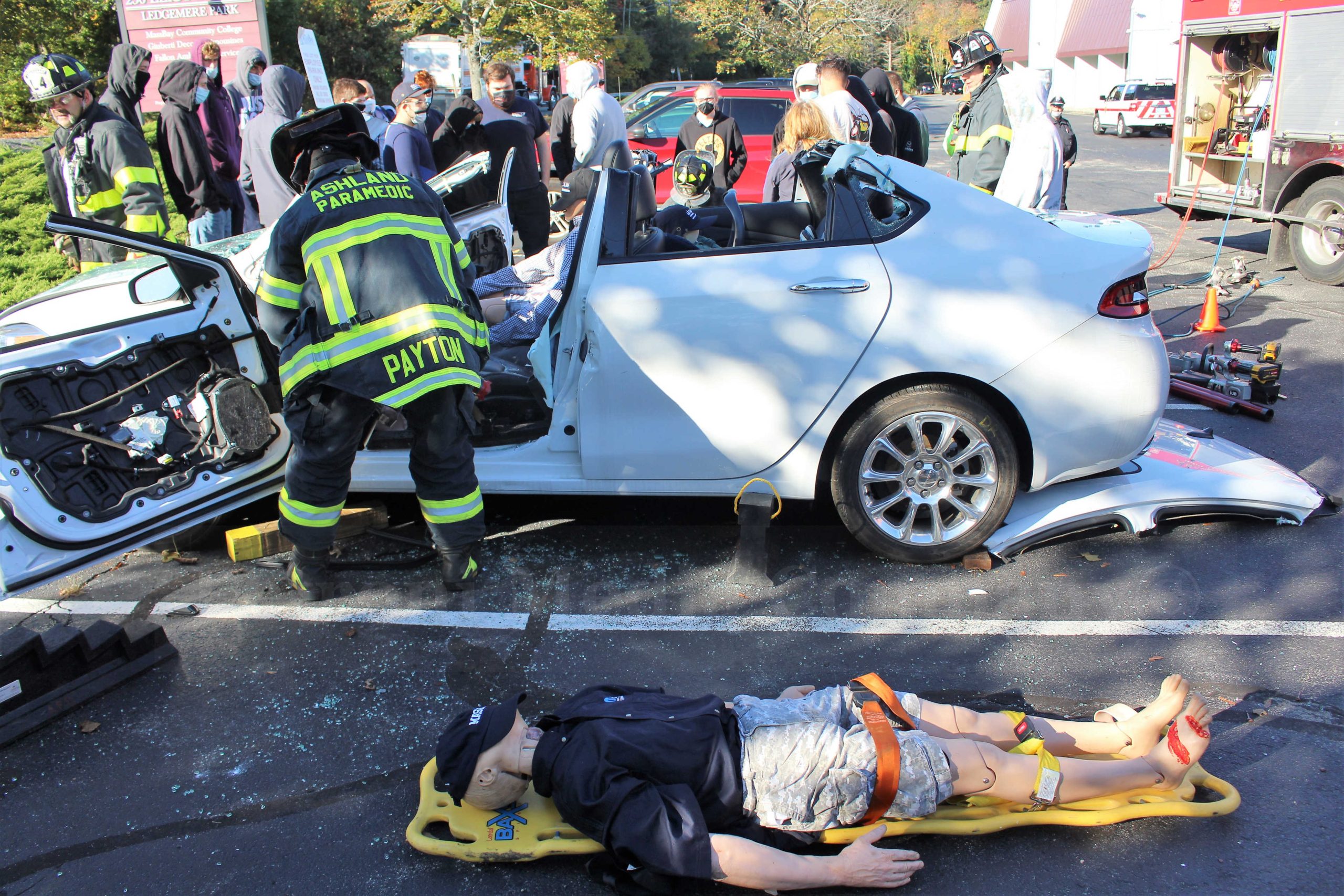 PHOTOS: Ashland Fire Demonstrates Jaws of Life For MassBay Automotive ...
