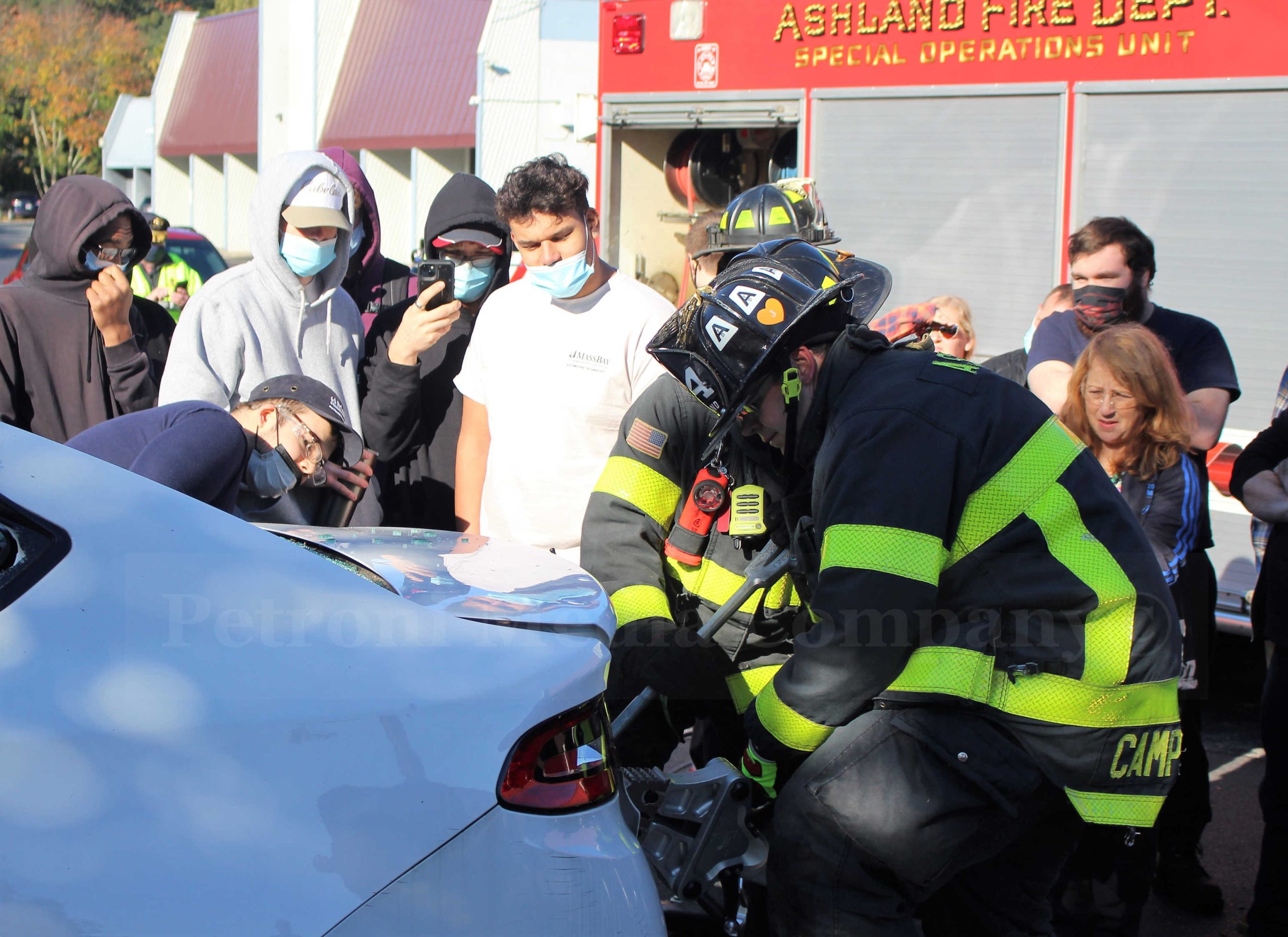 PHOTOS: Ashland Fire Demonstrates Jaws of Life For MassBay Automotive ...