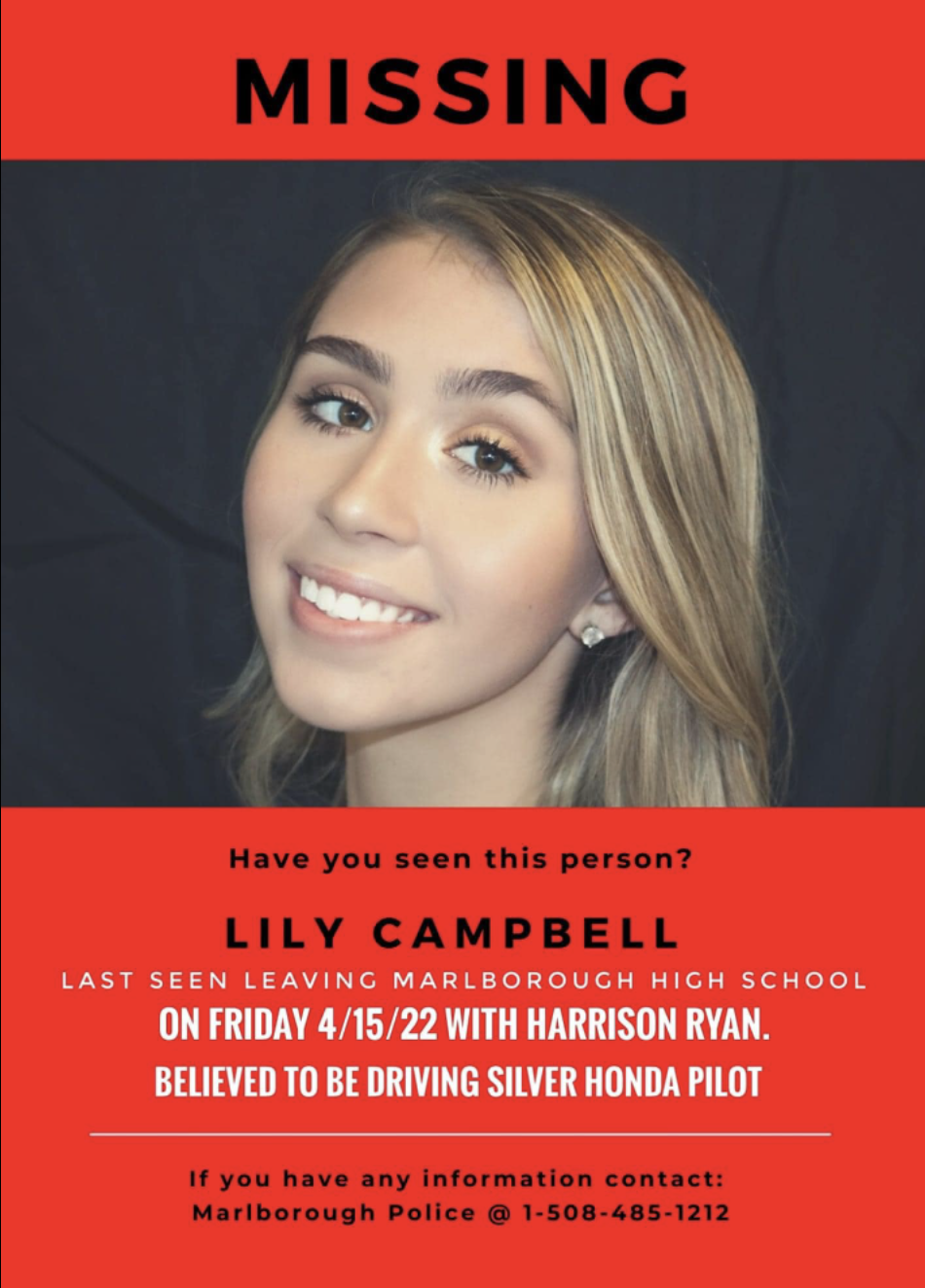 UPDATED: Marlborough Teen Missing Since April 15 Has Been Found Safe ...