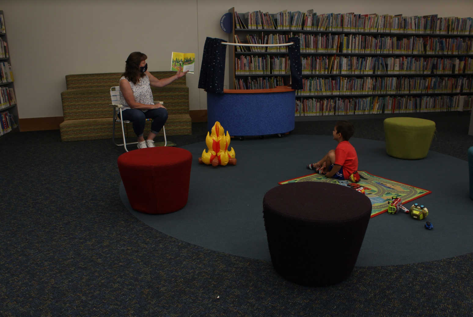 PHOTOS: Campfire Stories at Christa McAuliffe Library - Framingham Source