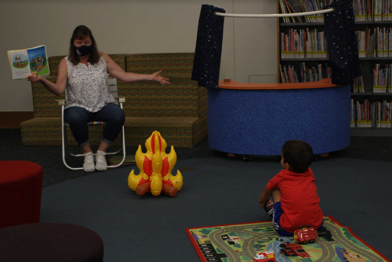 PHOTOS: Campfire Stories at Christa McAuliffe Library - Framingham Source