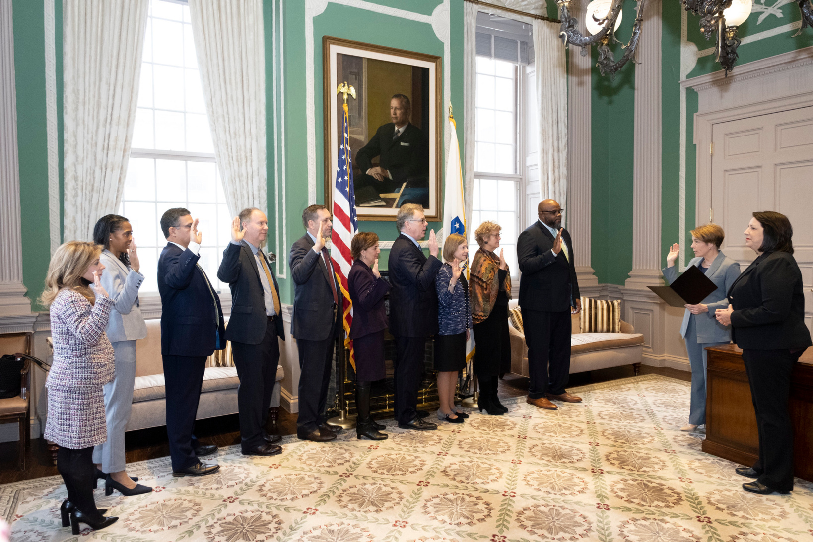 Gov. Healey Swears In New Cabinet Members & Holds First Meeting ...