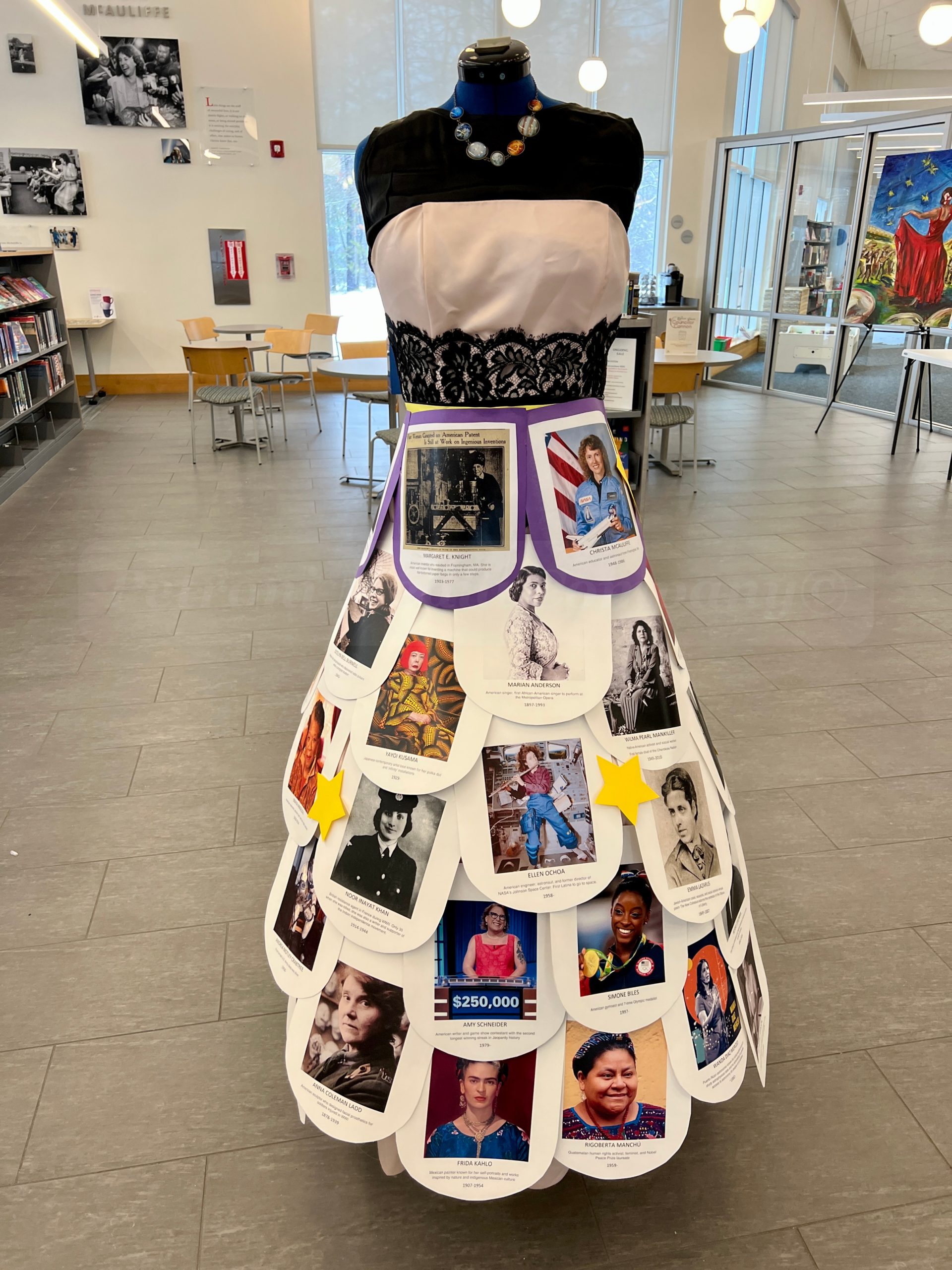 The Story Behind the Dress at the Christa McAuliffe Library ...